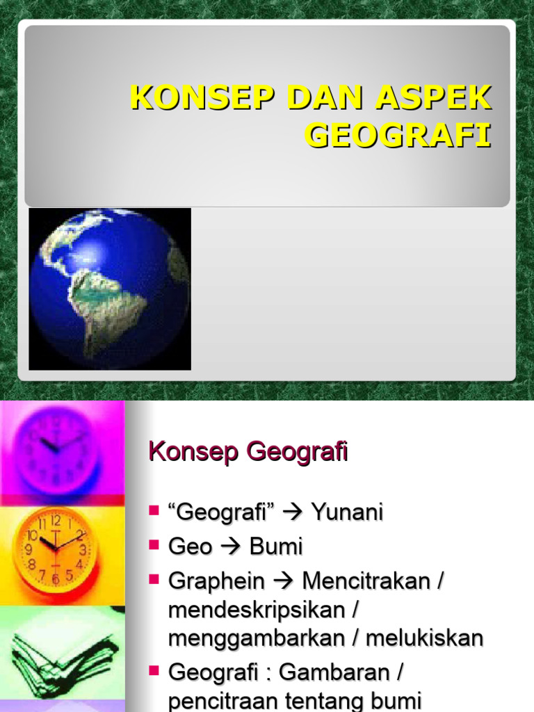 Konsep Dan Aspek-Geografi | PDF | Sains & Matematika | Sejarah