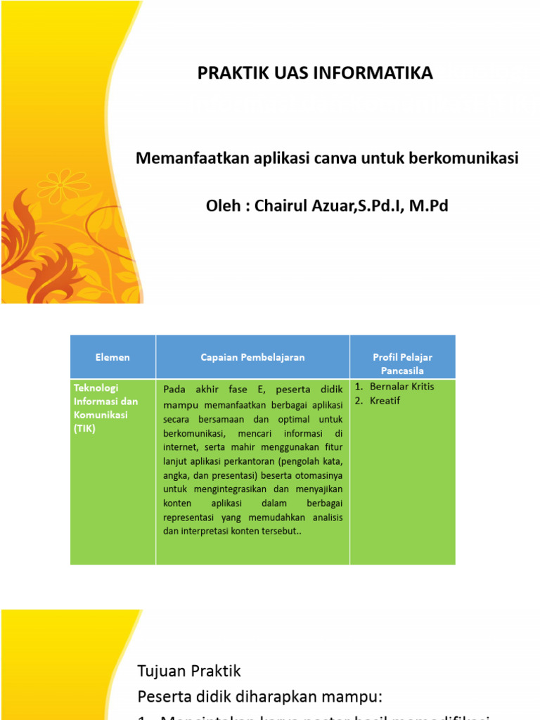 Panduan Praktik Uas Informatika | PDF | Karier & Perkembangan | Seni