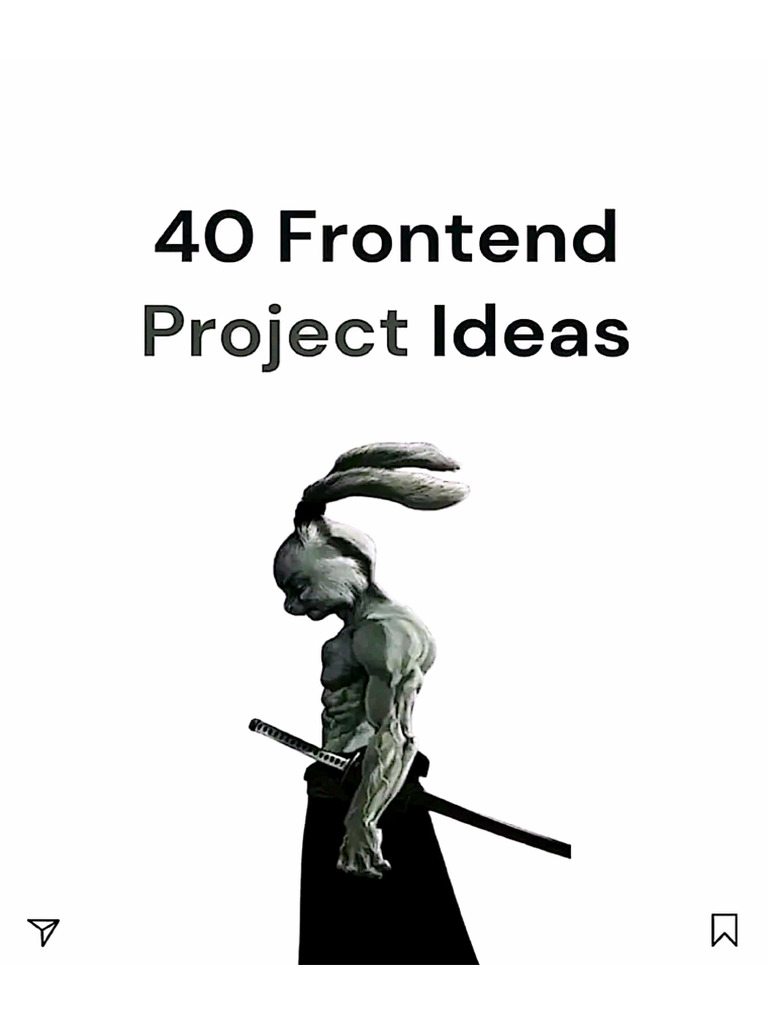 40 Front-End Projects | PDF