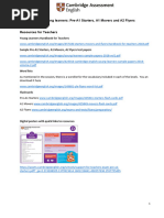 Cambridge Movers Practice Test PDF | PDF | Learning