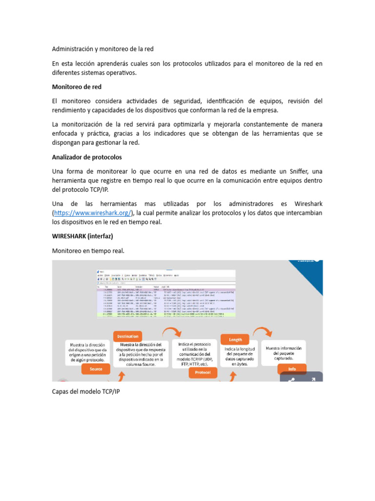 Administración y Monitoreo de La Red | PDF | Red de computadoras | Ciencias de la Computación