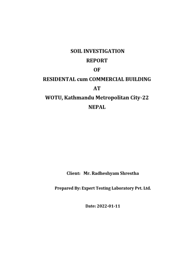 Main Report | PDF | Earthquakes | Deep Foundation