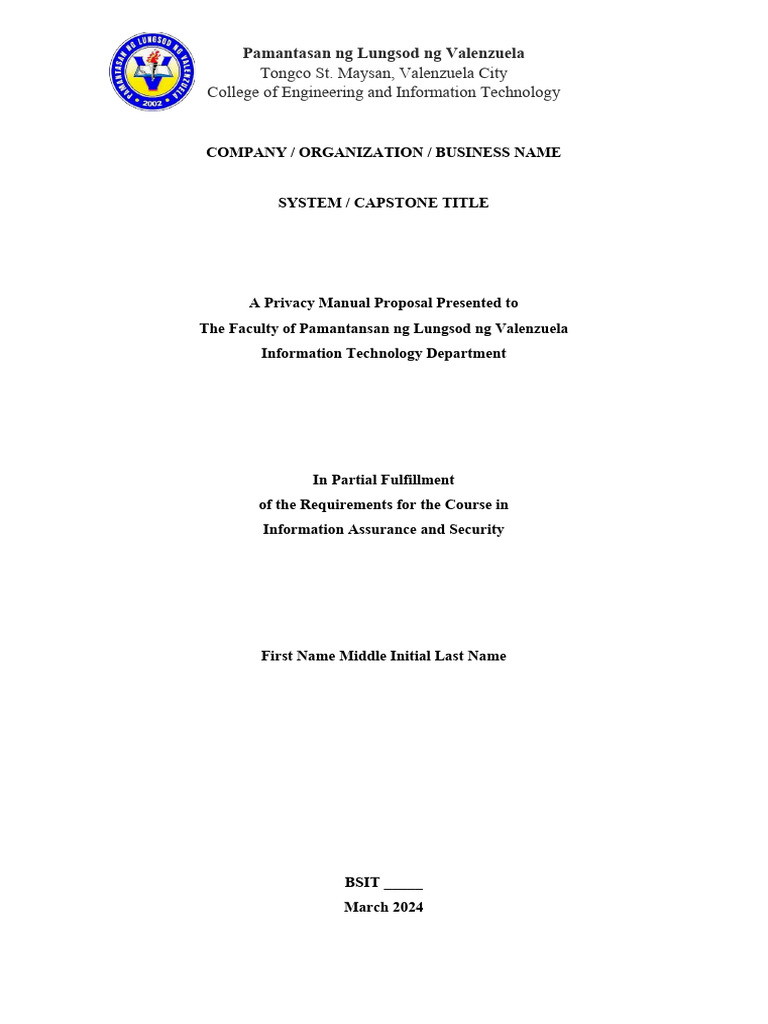 Creating A Privacy Manual | PDF | Computer Security | Security