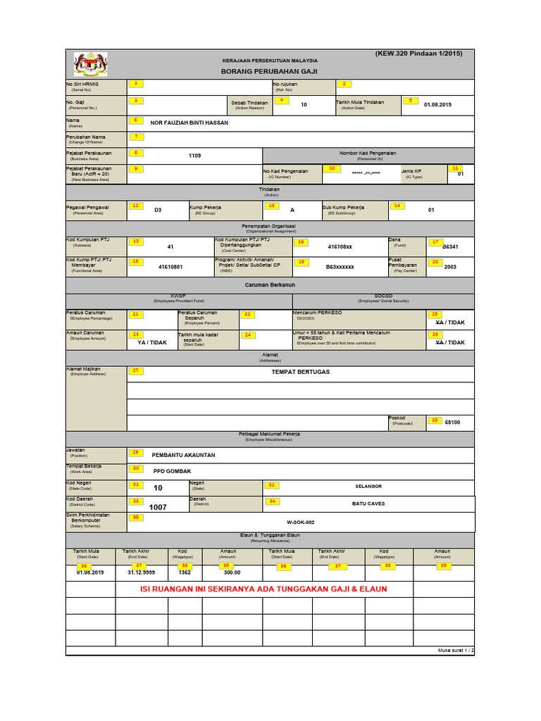 Panduan Pengisian Kew.320 | PDF