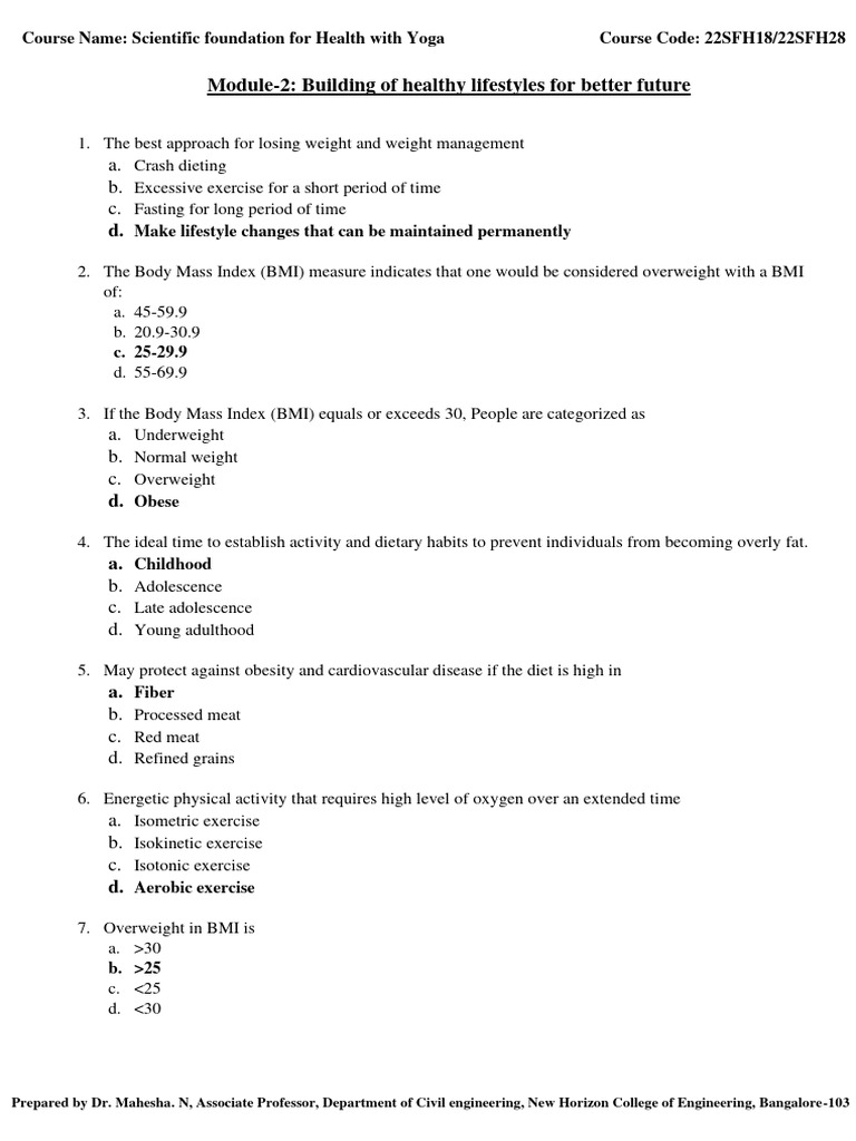 Module 2 Final | PDF | Body Mass Index | Obesity