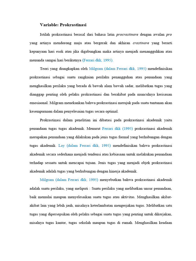 Contoh Definisi Operasional, Aspek, Blueprint Dan Skala Aitem ...