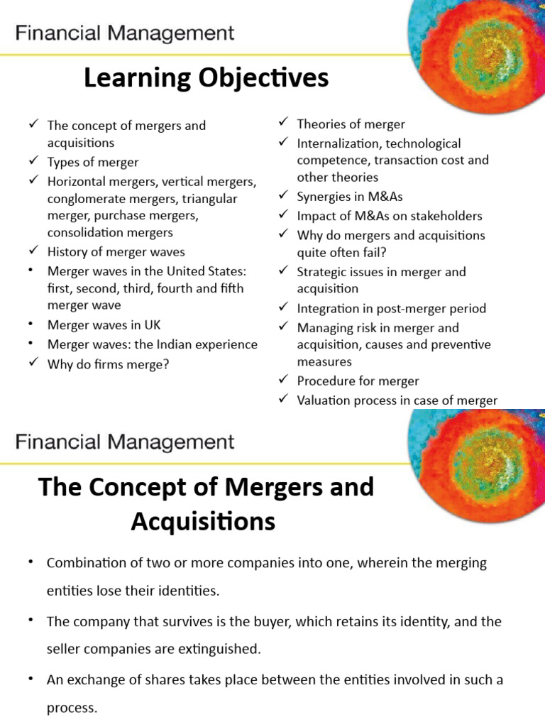 M&A ppt2 | PDF | Mergers And Acquisitions | Market (Economics)