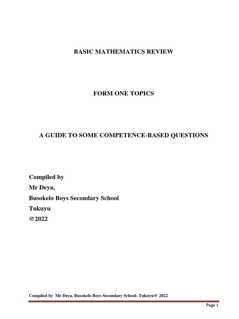 Basic Mathematics Review | PDF | Circle | Triangle