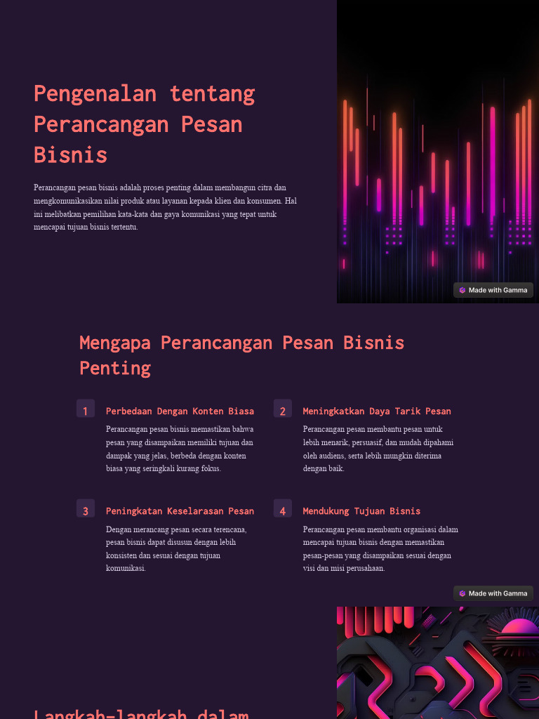 Pengenalan Tentang Perancangan Pesan Bisnis | PDF