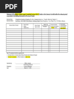 SLCC Statement of Single Largest Completed Contract (SLCC) Similar To ...