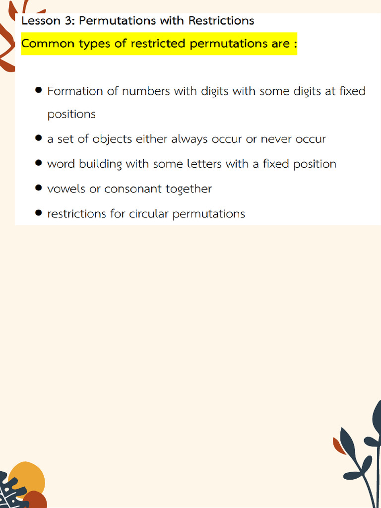 M4 Unit 1 Lessons (3) | PDF