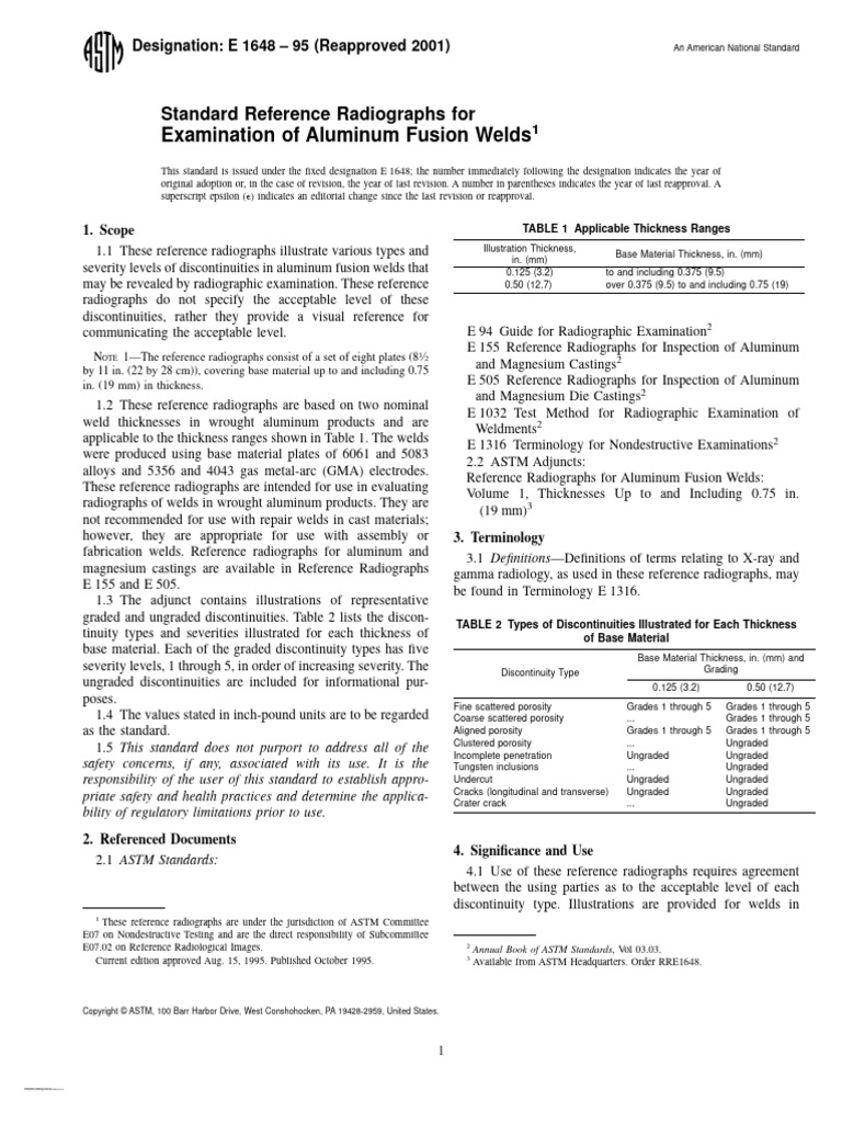 Astm E-1648 | PDF | Welding | Construction
