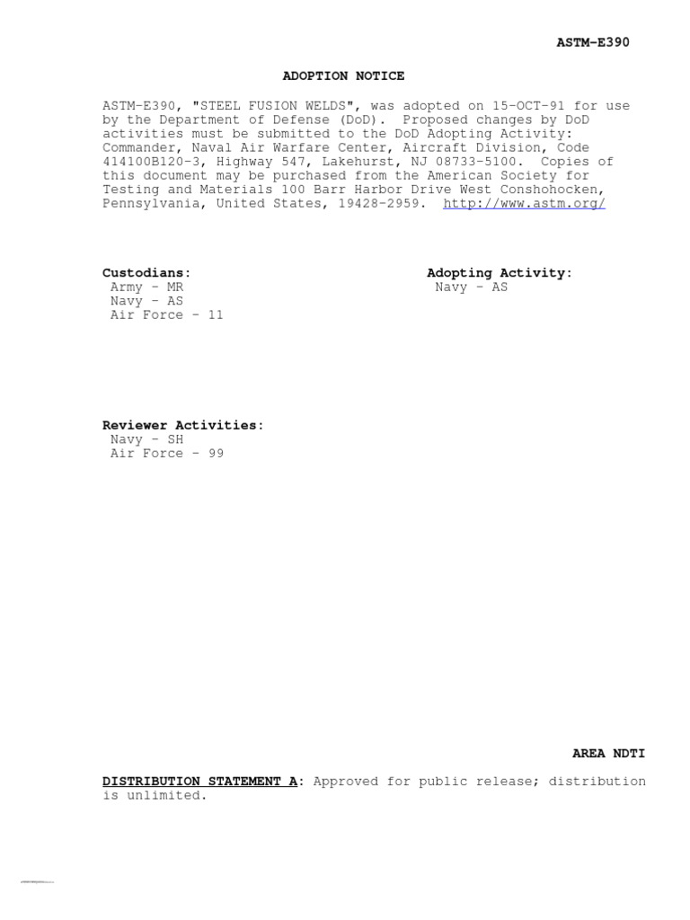 Astm E-390 | PDF | Welding | Construction