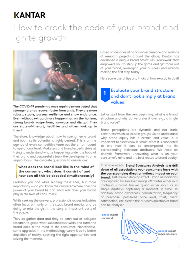 How to crack the code of your brand and ignite growth | PDF | Brand | Analytics