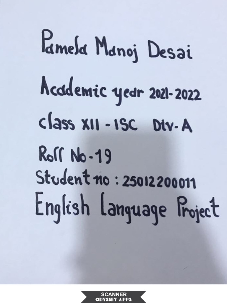 English Language Board Project | PDF