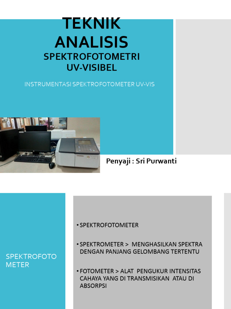 Instrumentrasi Spektrofotometri UV-VIS | PDF