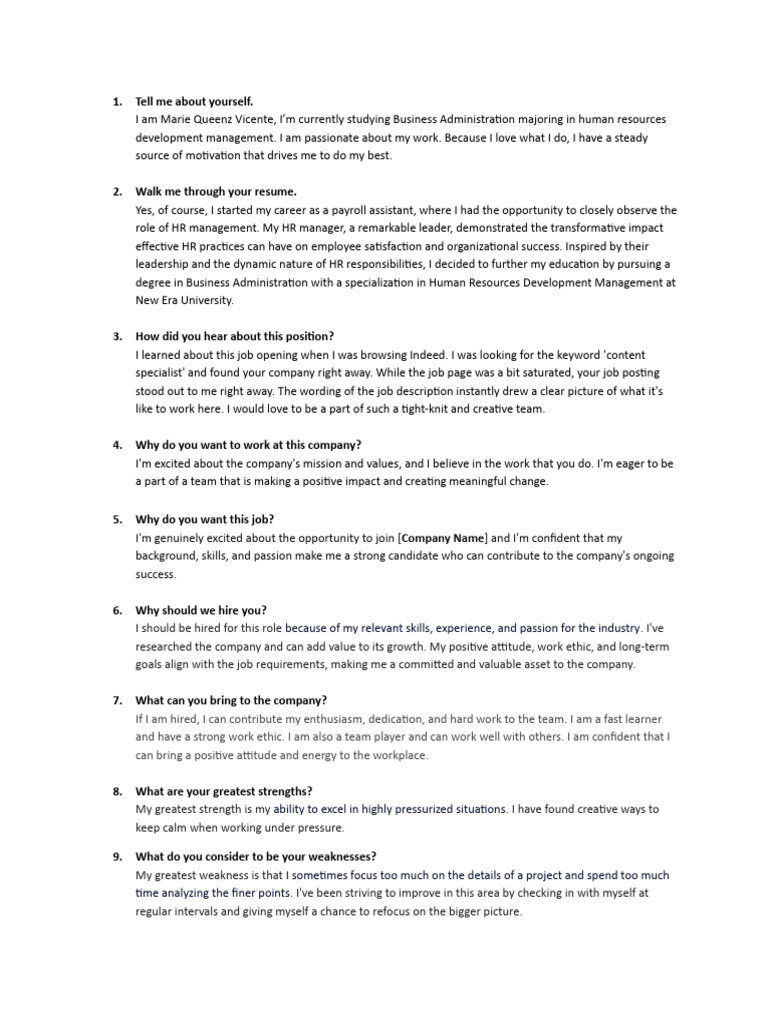 Question and Answer | PDF | Leadership | Human Resources