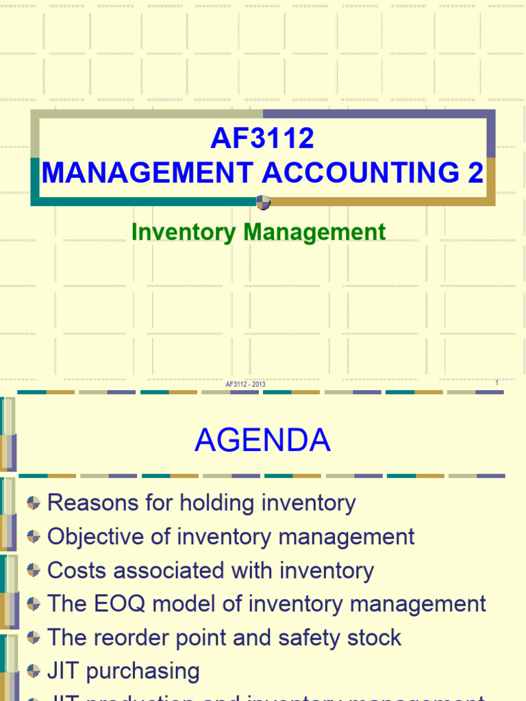Inventory Management | PDF | Lean Manufacturing | Inventory