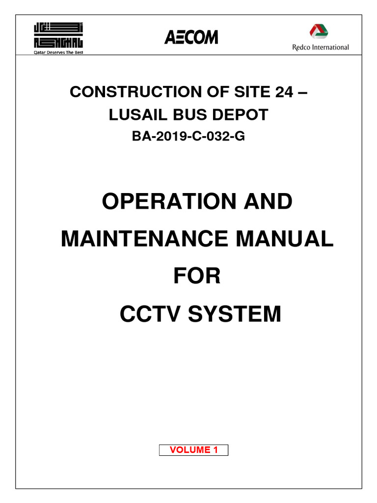 O&m - CCTV System | PDF | World Wide Web | Internet & Web