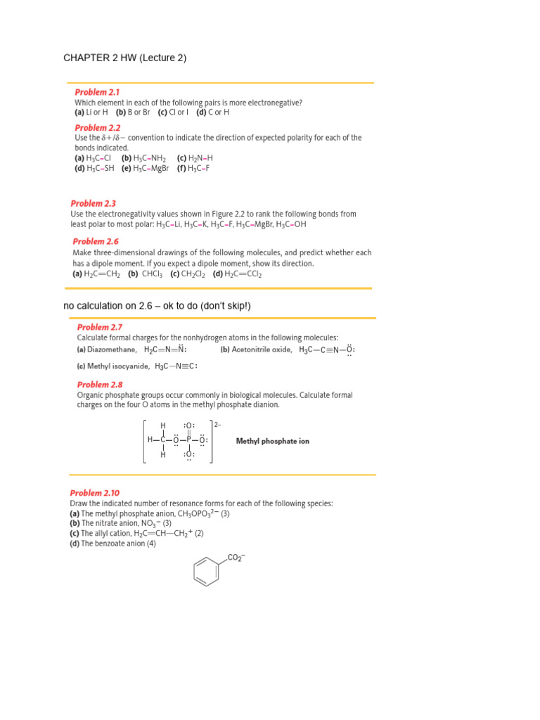 8A Lecture 2 HW | PDF