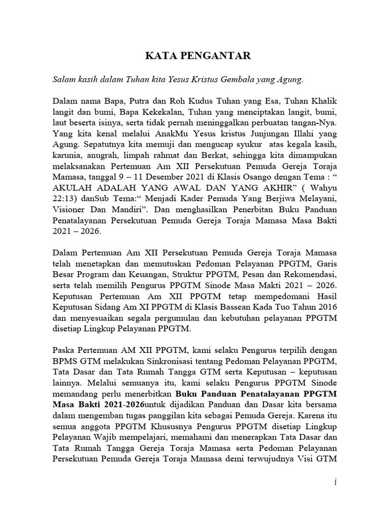 Buku Pedoman Pelayanan PPGTM | PDF | Karier & Perkembangan ...