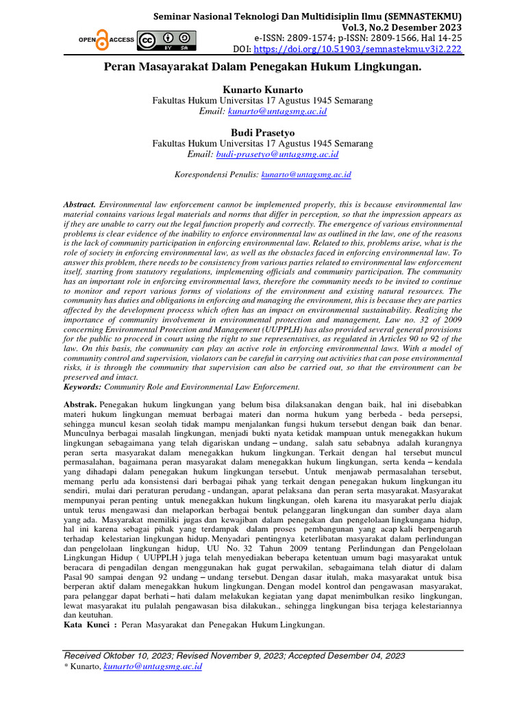 222-Article Text-687-1-10-20231204 | PDF | Environmental Law | Nature