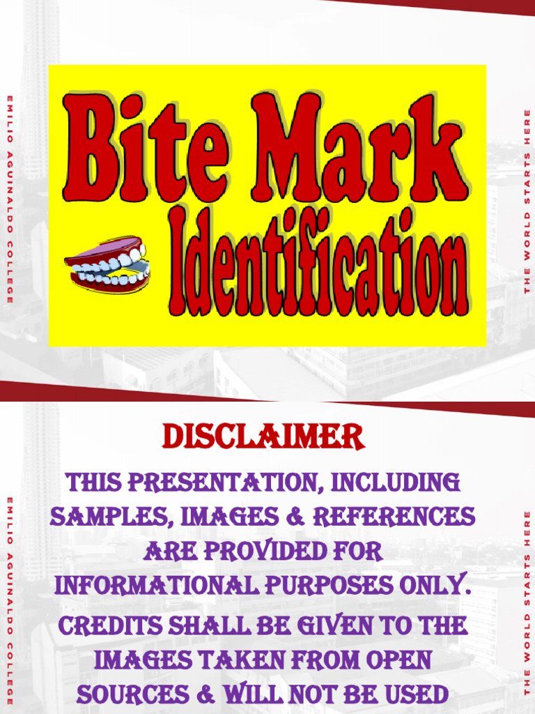 MIDTERM LESSON 1.1 Bite Mark Impression | PDF | Forensic Science ...