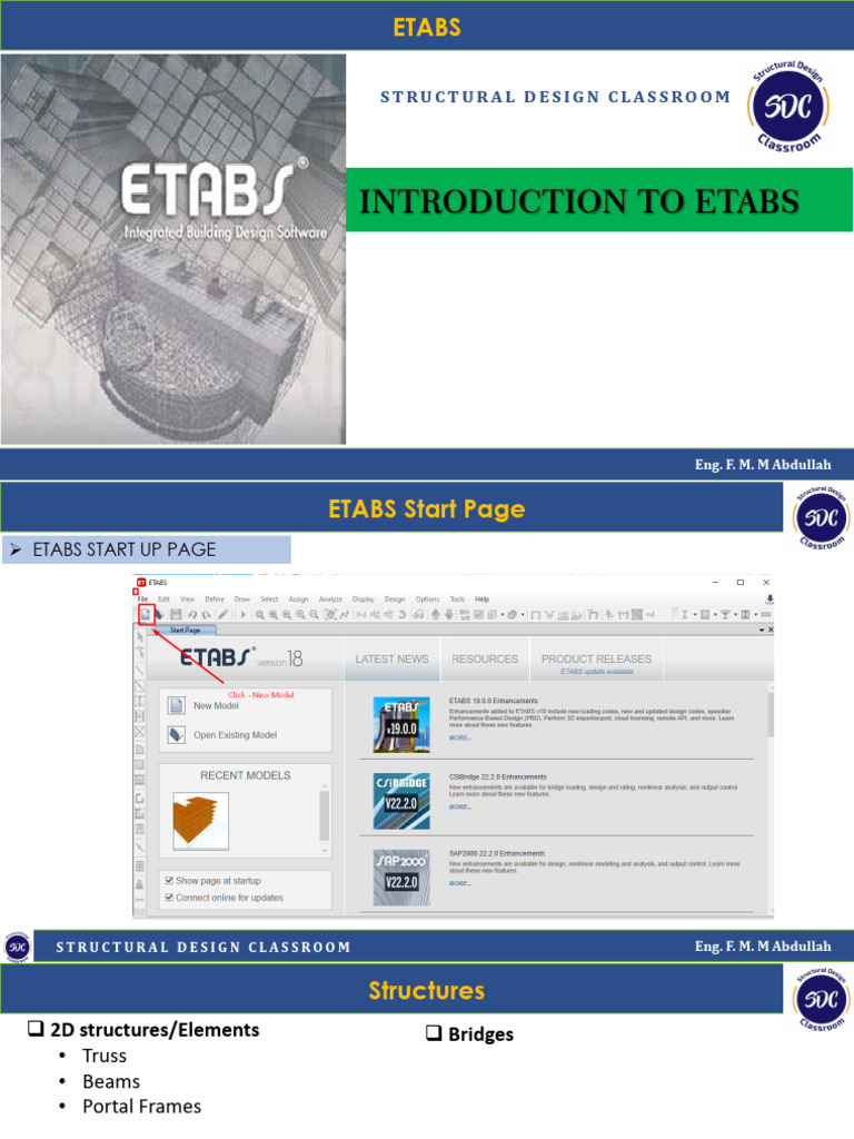 Introduction To ETABS | PDF | Finite Element Method | Beam (Structure)