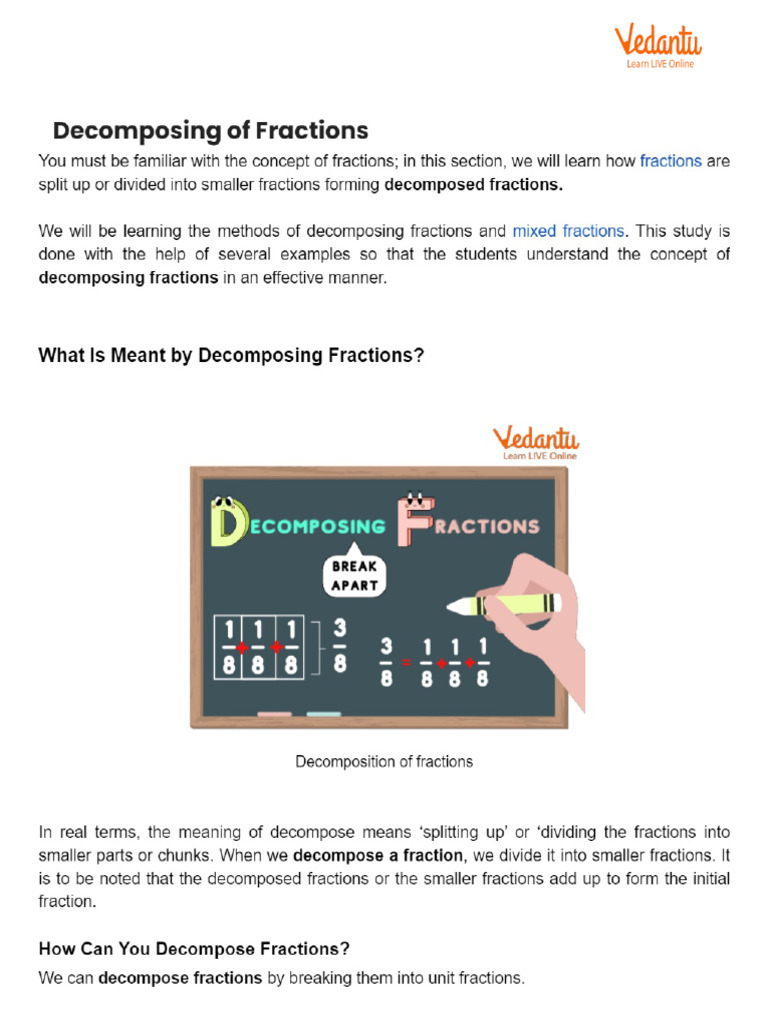 Decomposing of Fractions | PDF