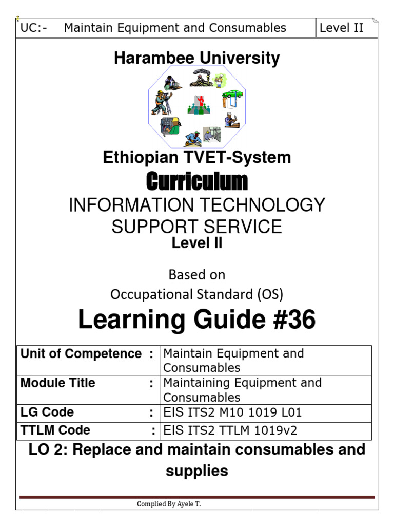 Maintain IT Equipment & Consumables Guide | PDF | Waste | Waste Management