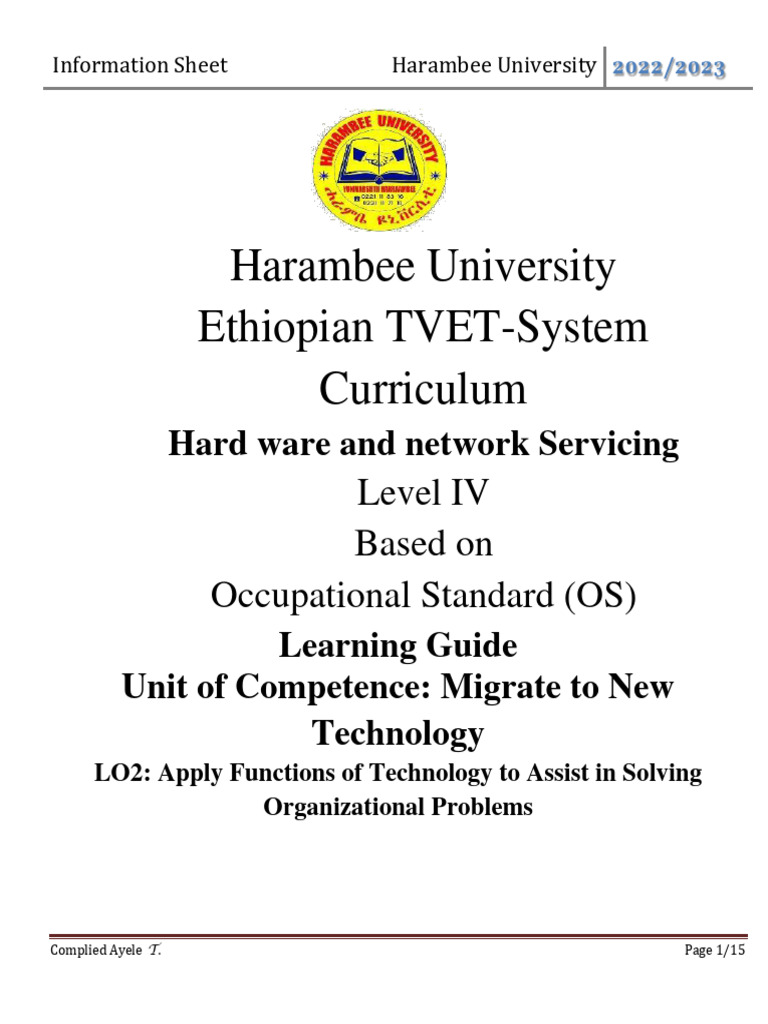 Migrate To New Technology LO2 | PDF | Computer File | Occupational Safety And Health