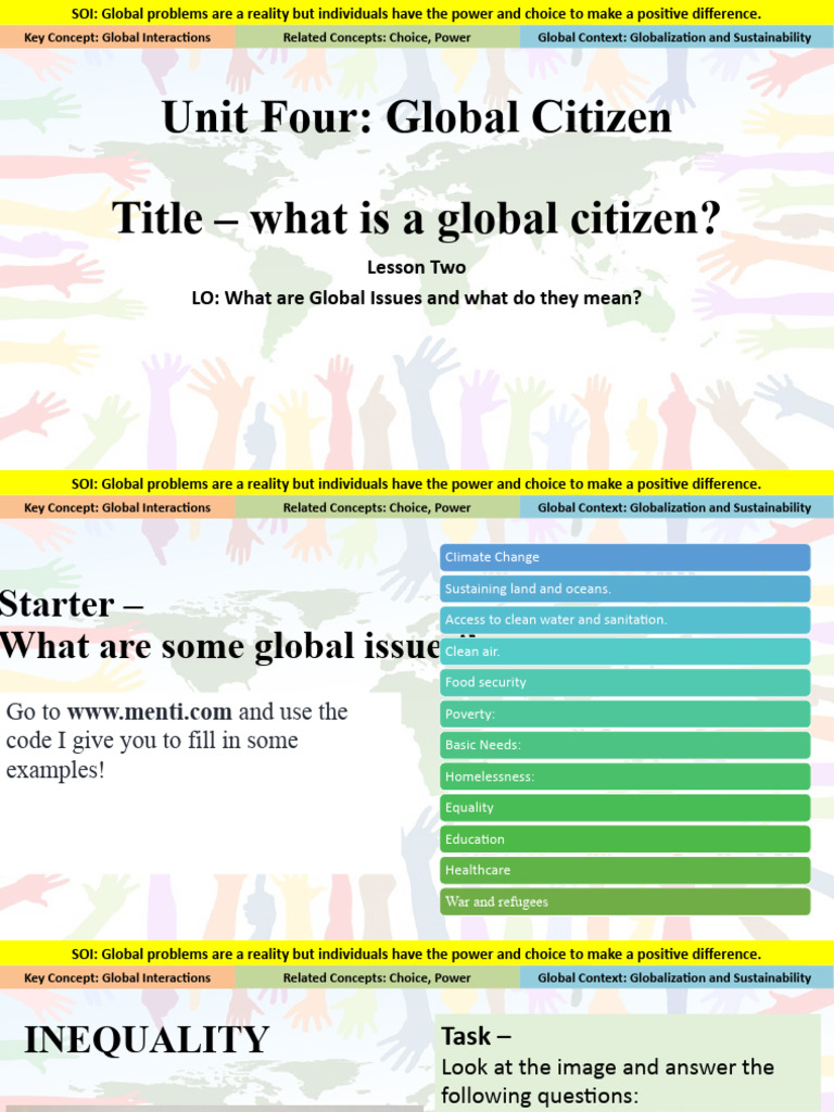Understanding Global Citizenship Issues | PDF