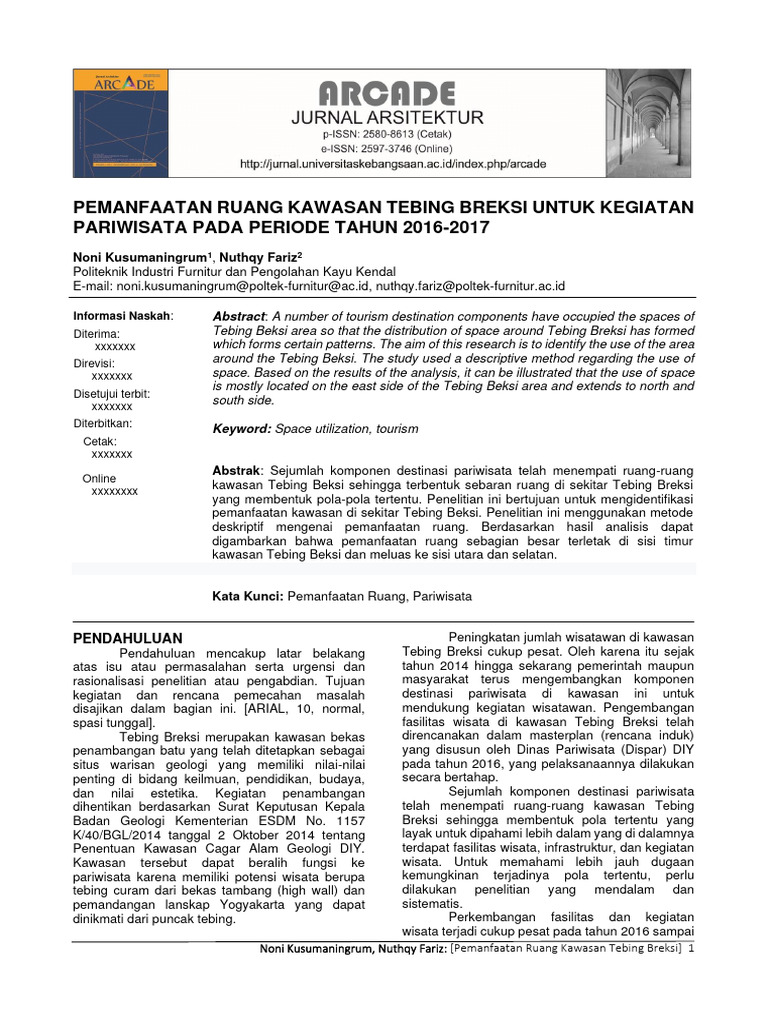 Pemanfaatan Ruang - Arcade | PDF