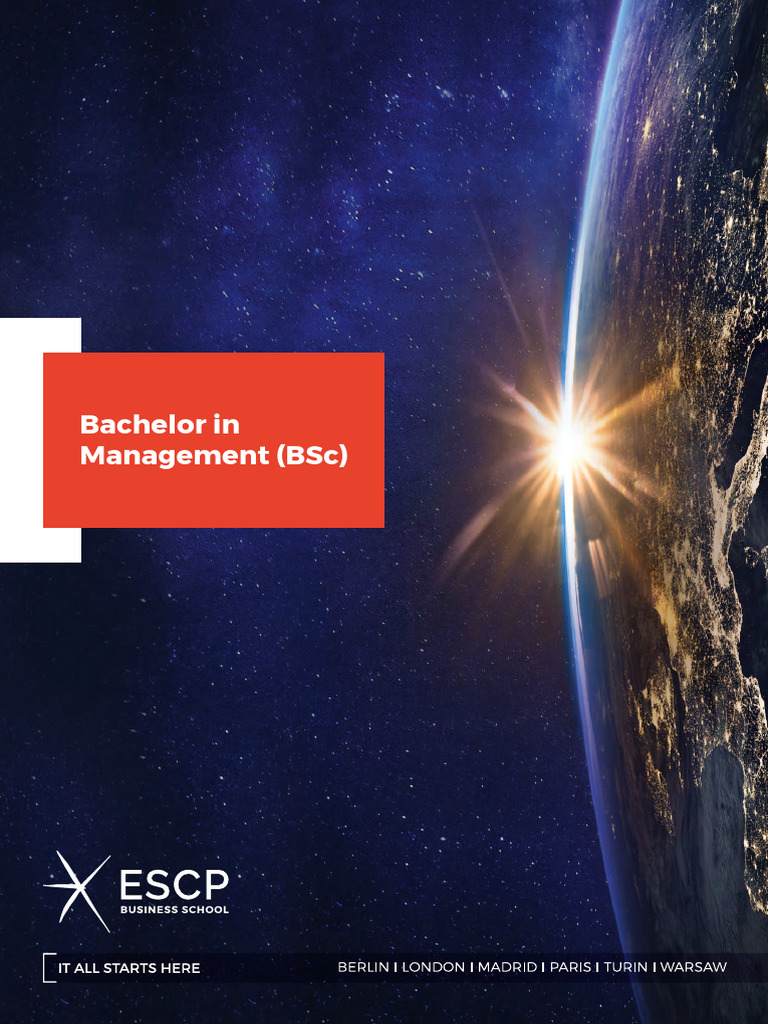 Bachelor in Management BSC ESCP | PDF | Bachelor's Degree | Master Of ...