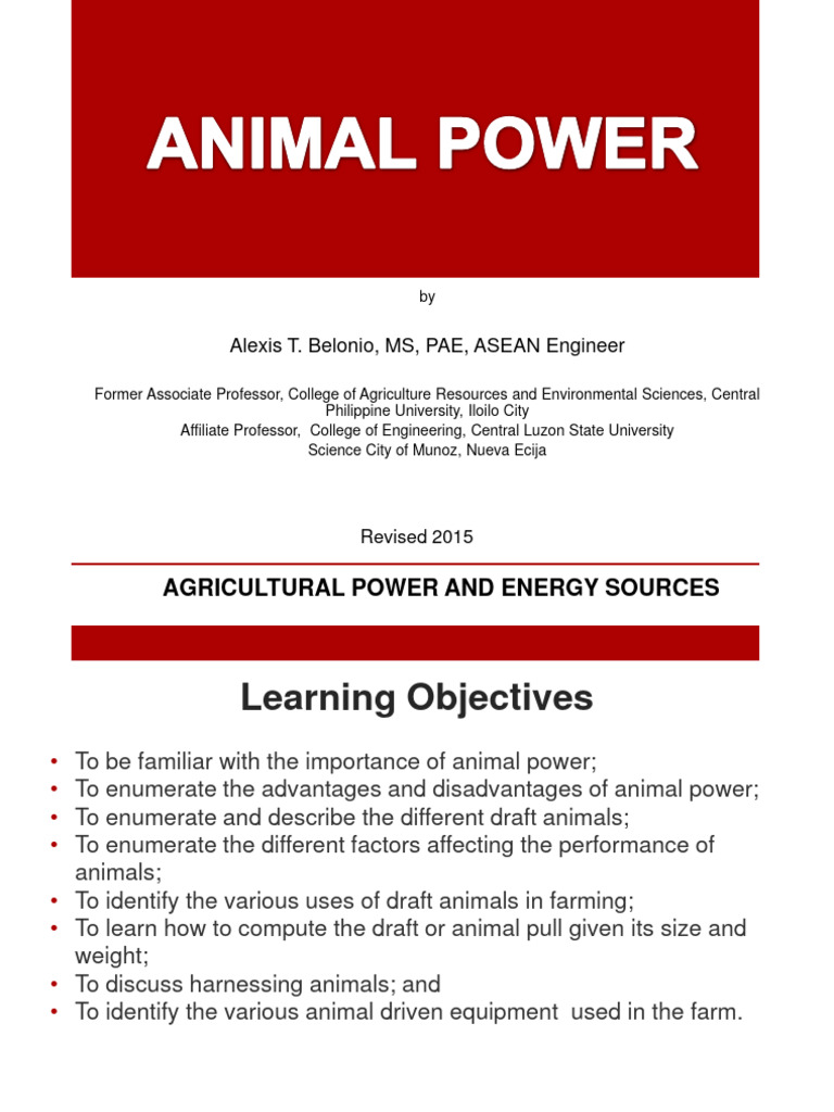 APES Chap03 Draft Animals | PDF | Cattle | Agriculture