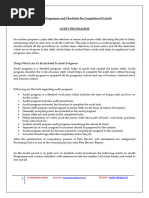 Audit Working Paper Templates Checklist | PDF