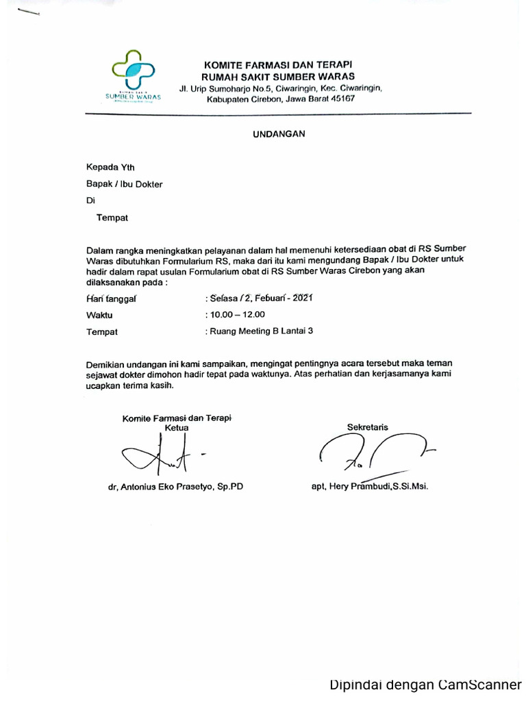 Undangan KFT Formularium | PDF