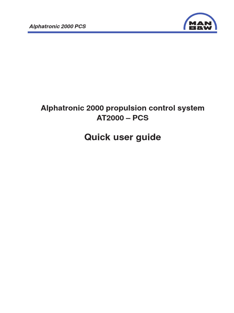 Alphatronic 2000 PCS User Guide | PDF | Marine Propulsion | Personal ...