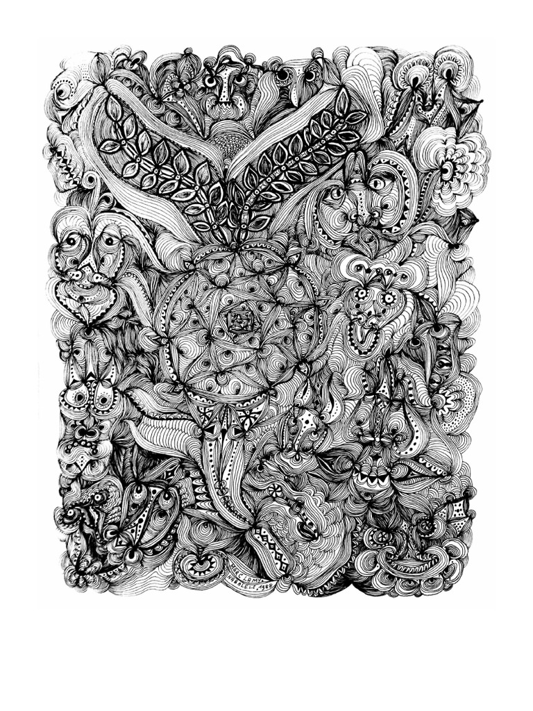 Coloring Art Brut Marc Lamy 6 | PDF