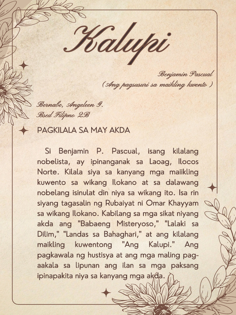 Pagsusuri NG Kalupi | PDF