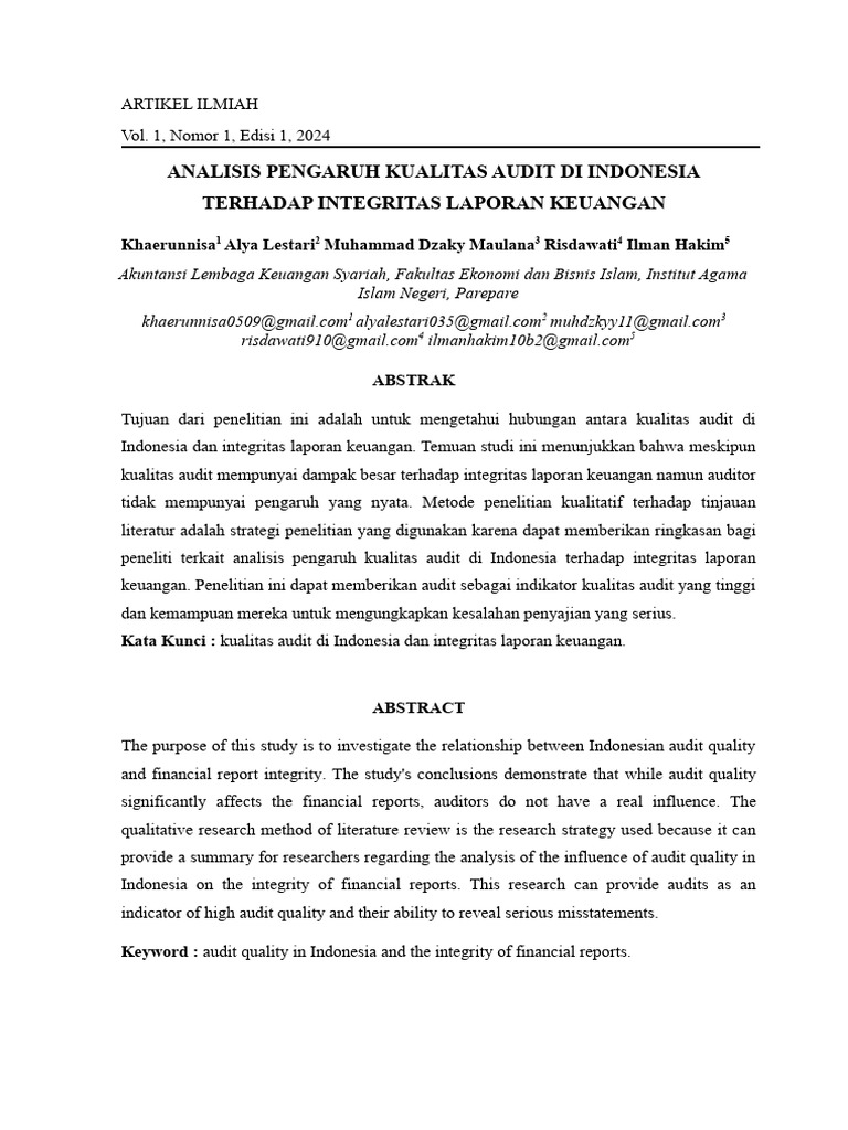 Artikel Ilmiah Kelompok 5 | PDF | Karier & Perkembangan | Pengelolaan Keuangan & Uang