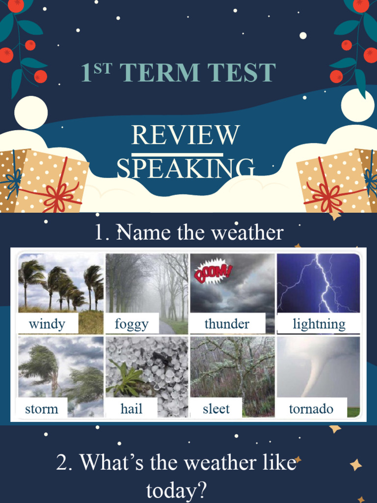 Kids' Weather and Places Quiz | PDF | Games & Activities