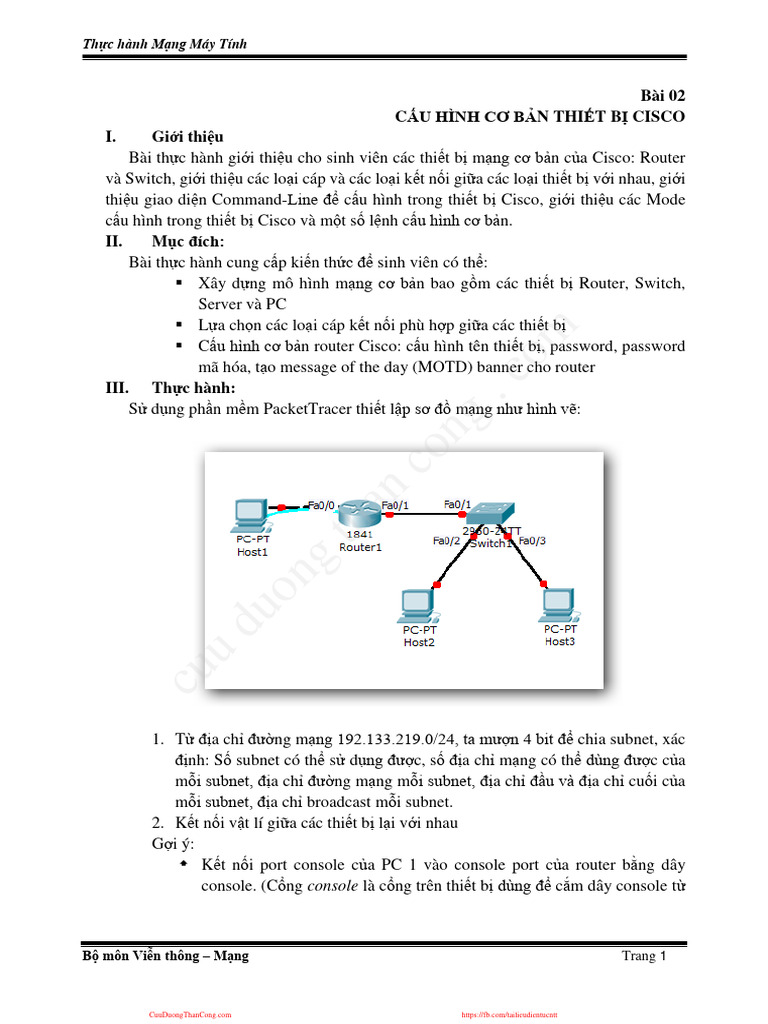 Mang-May-Tinh - Th-Mmt-2018-Bai-2 - (Cuuduongthancong - Com) | PDF