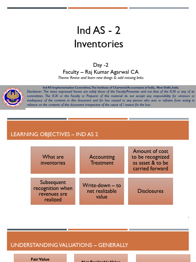 2.1. Ind AS 2 | PDF | Inventory | Cost