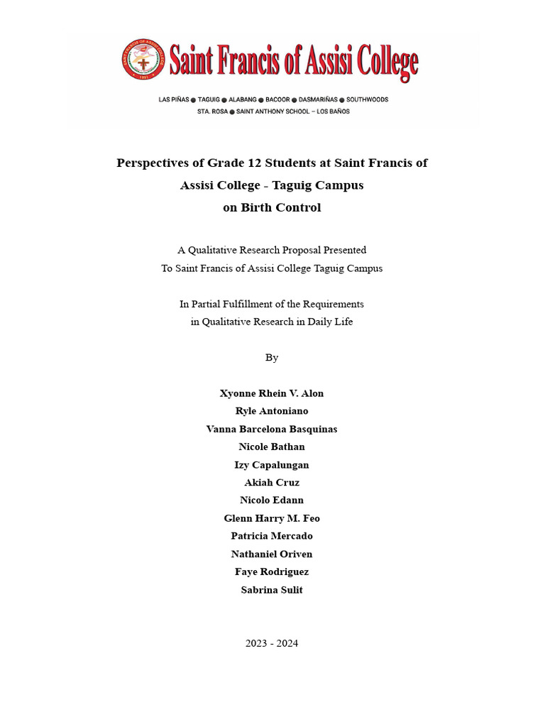 Research Group 3 | PDF | Birth Control | Reproductive Rights