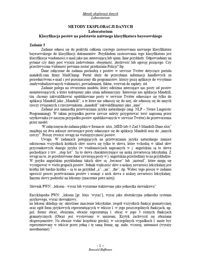 MED Lab 3 Zad 3 Mandrill | PDF