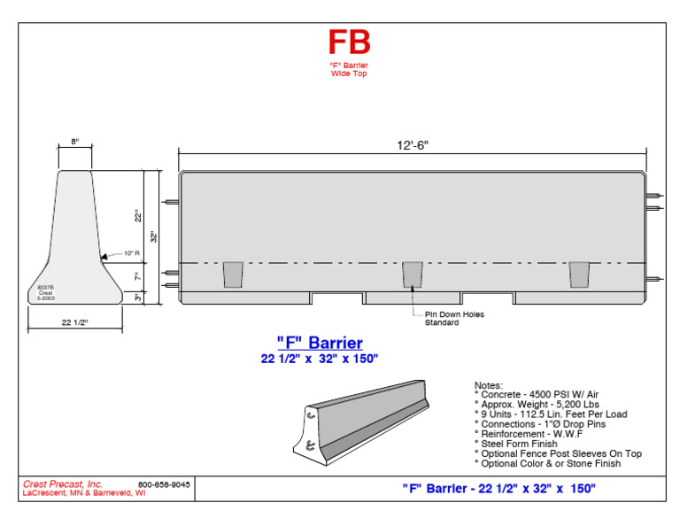 precast-concrete-safety-barrier-f shape | PDF precast-concrete-safety-barrier-f shape | PDF