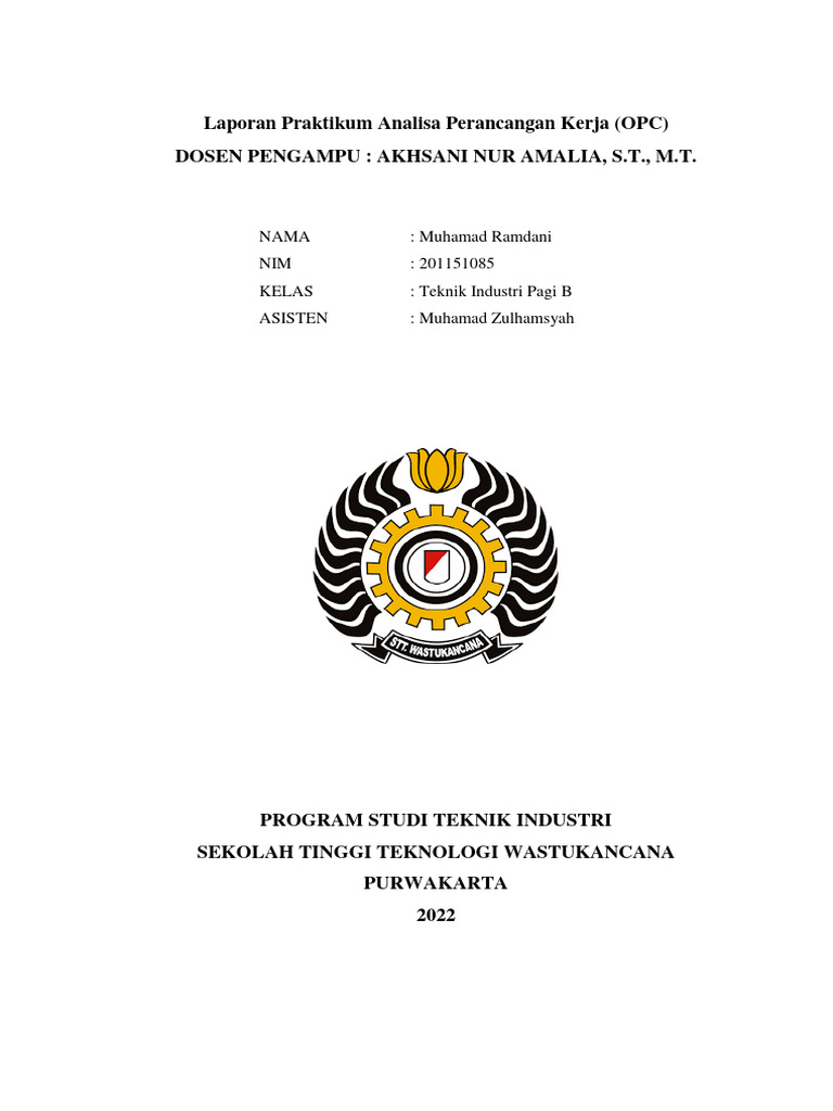Laporan Praktikum Opc Muhamad Ramdani | PDF