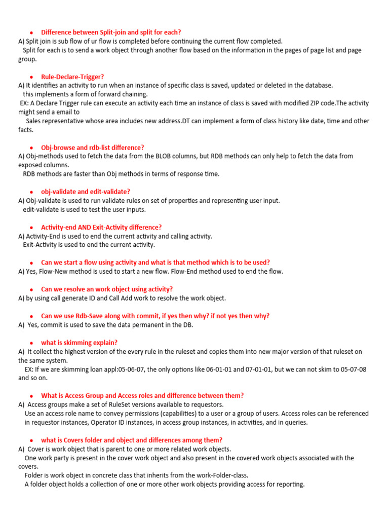 PEGA Interview Questions | PDF | Class (Computer Programming) | Inheritance (Object Oriented ...