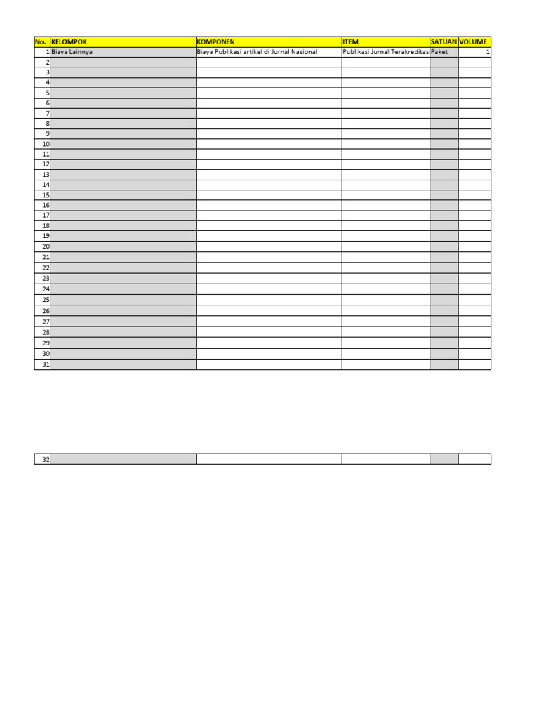 Referensi Template Rab Bima Abdimas | PDF